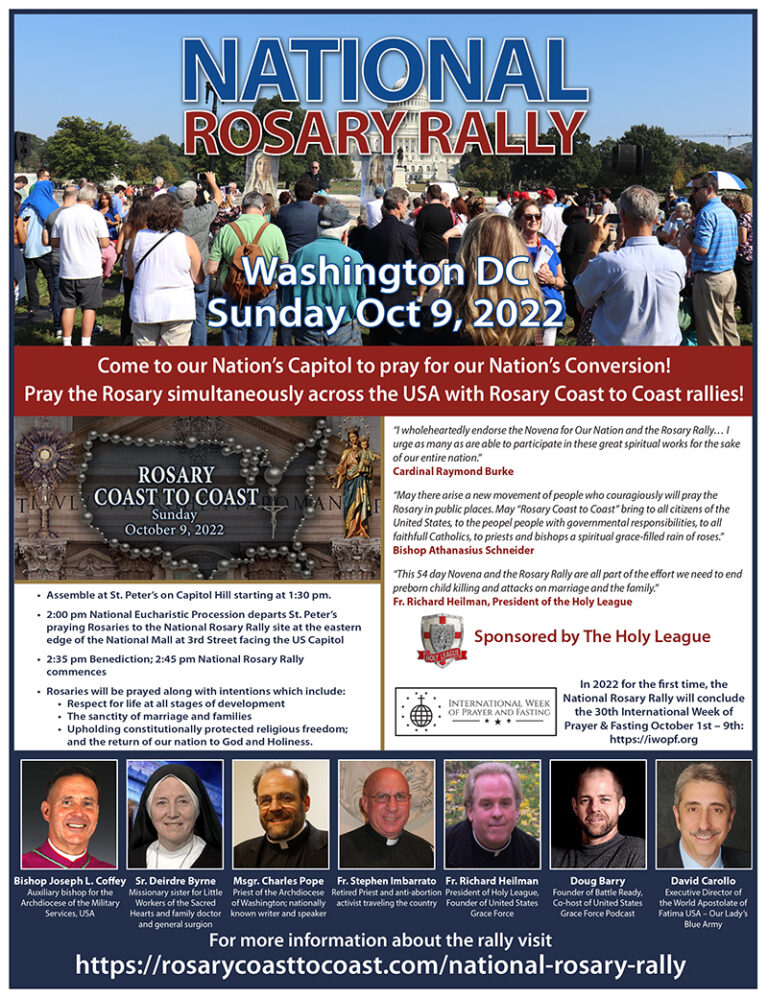 National Eucharistic Procession & Rosary Rally – Live-streamedNational ...